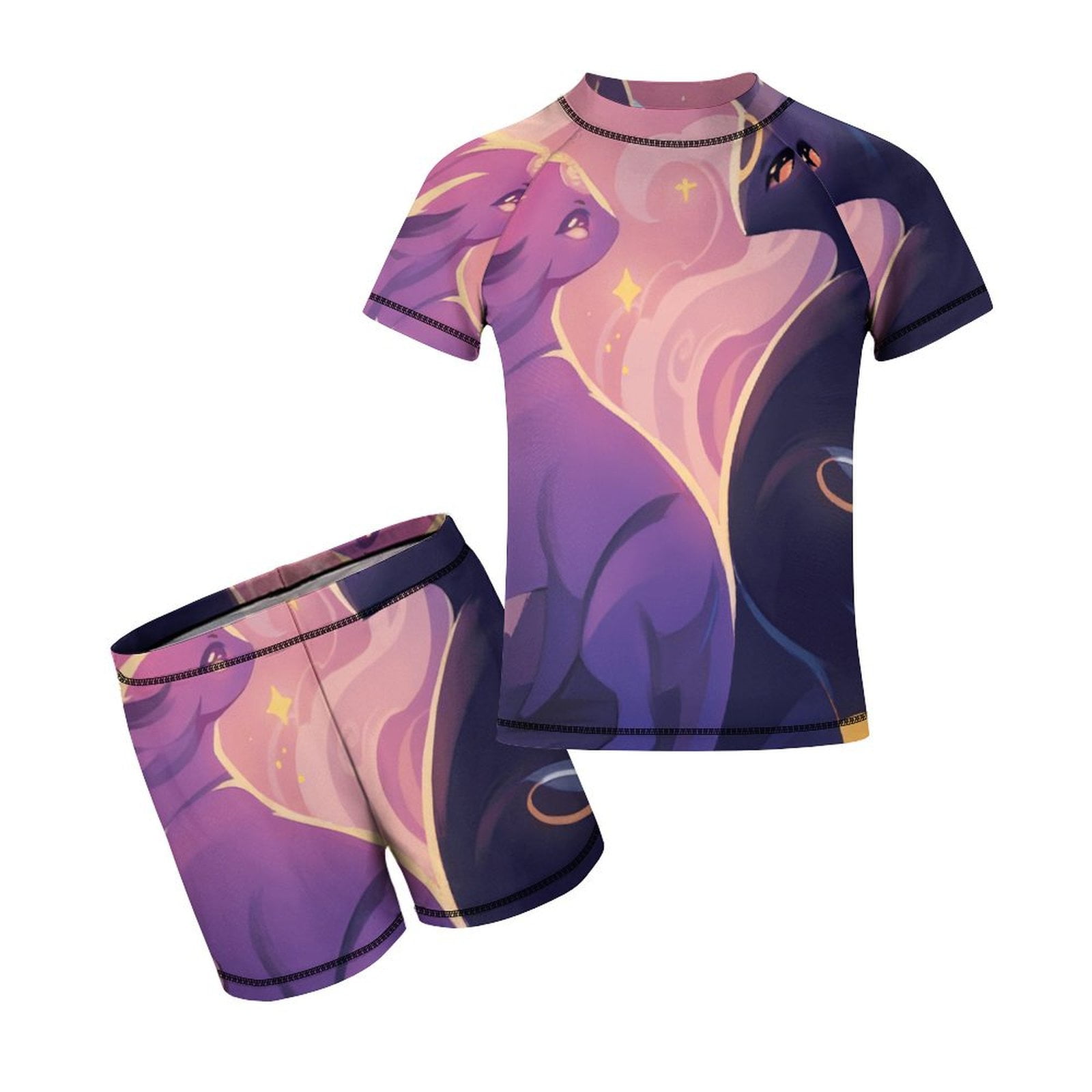 Girls Swimsuit Set Pokemon Eevee Swimsuit Cute Beach Gift for Daughter ...