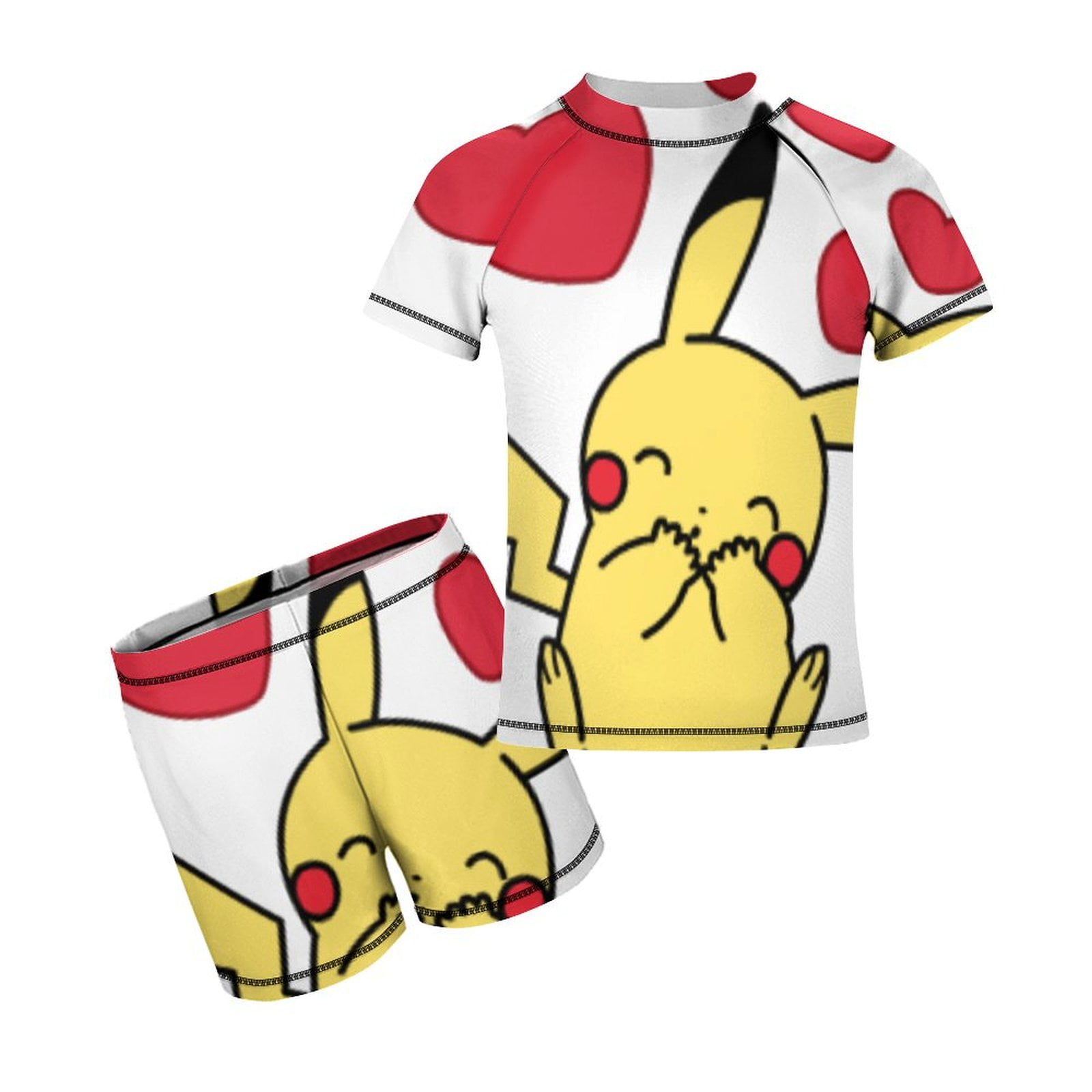 Girls Swimsuit Set Pokemon Eevee Swimsuit Cute Beach Gift for Daughter ...