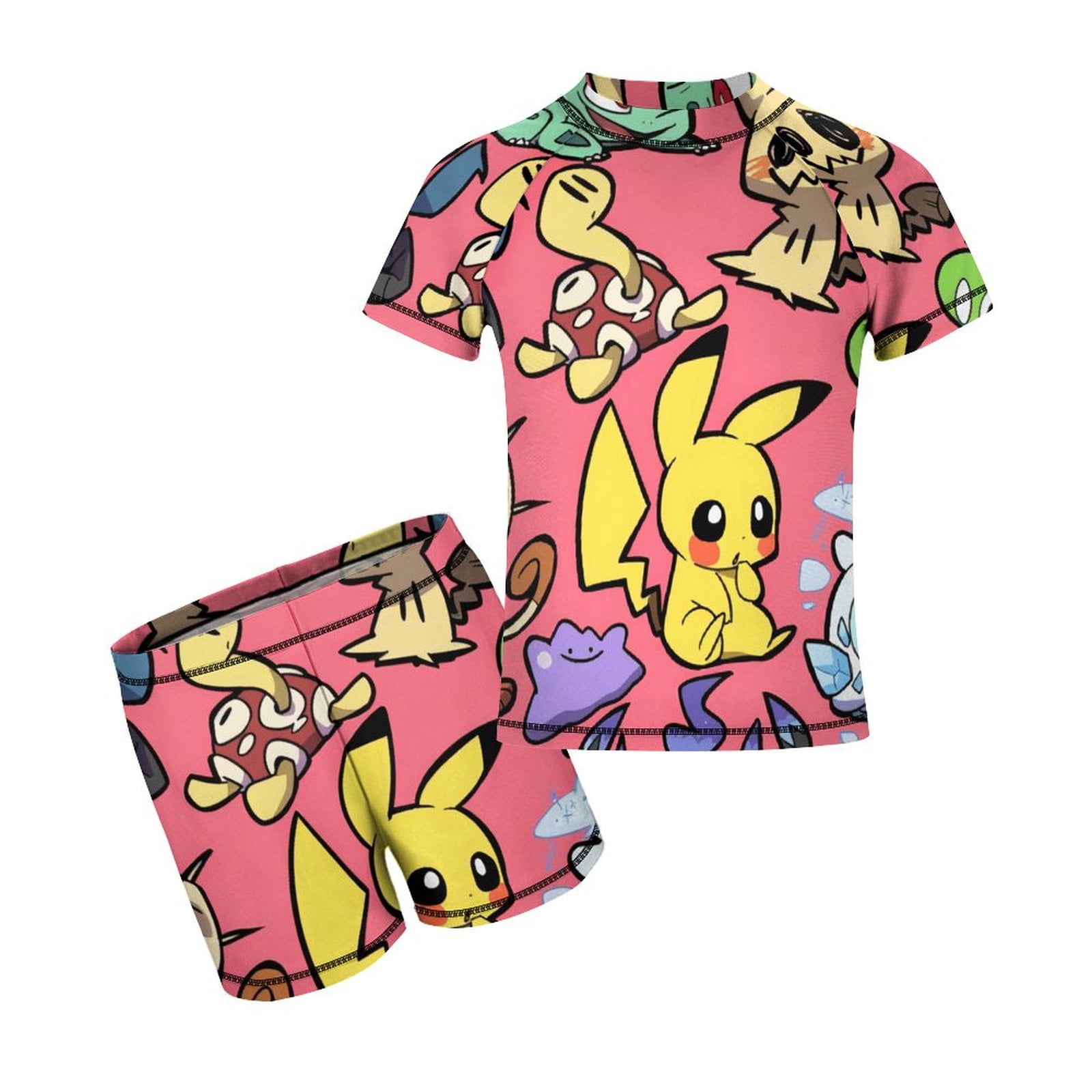Girls Swimsuit Set Pokemon Eevee Swimsuit Cute Beach Gift for Daughter ...