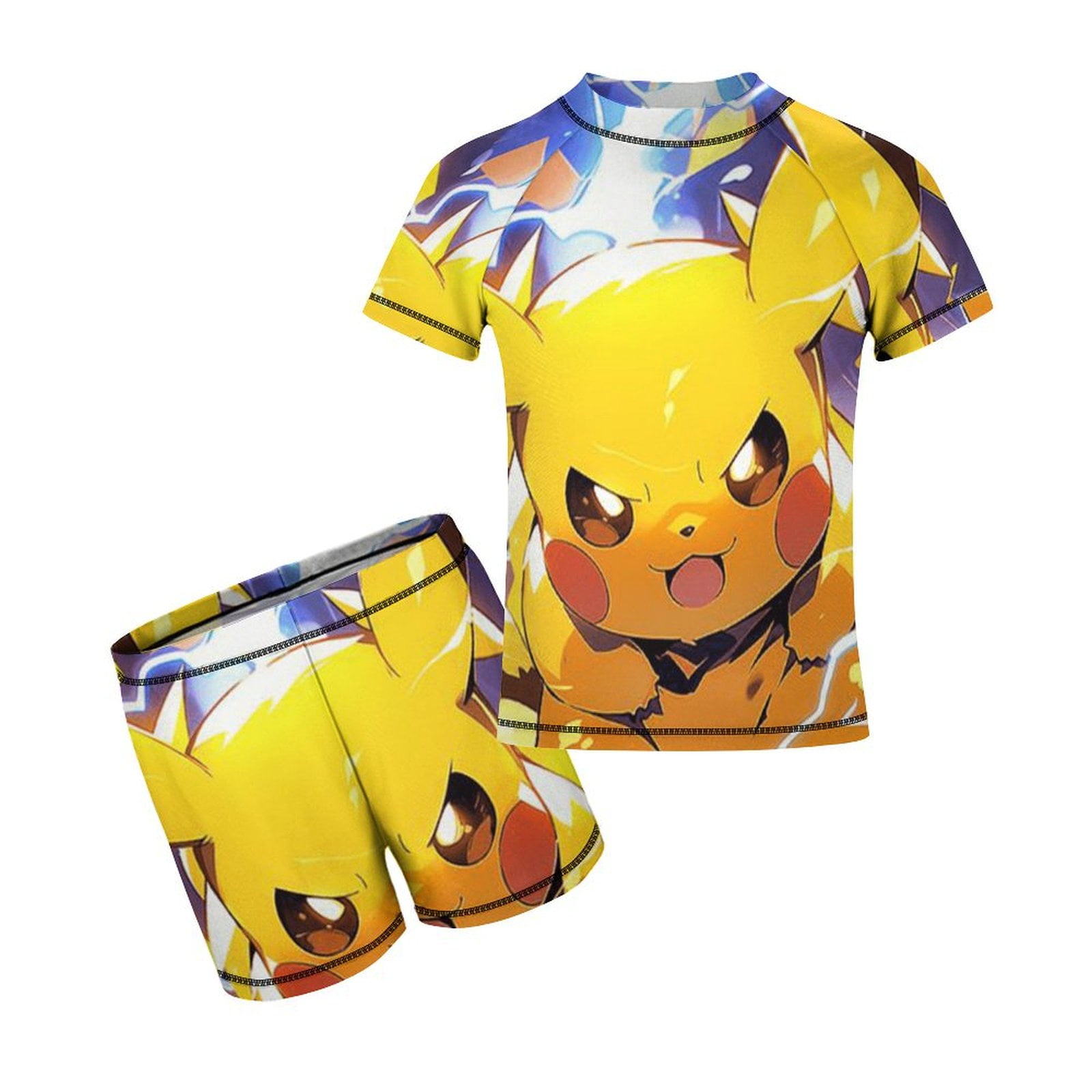 Girls Swimsuit Set Pokemon Eevee Swimsuit Cute Beach Gift for Daughter ...