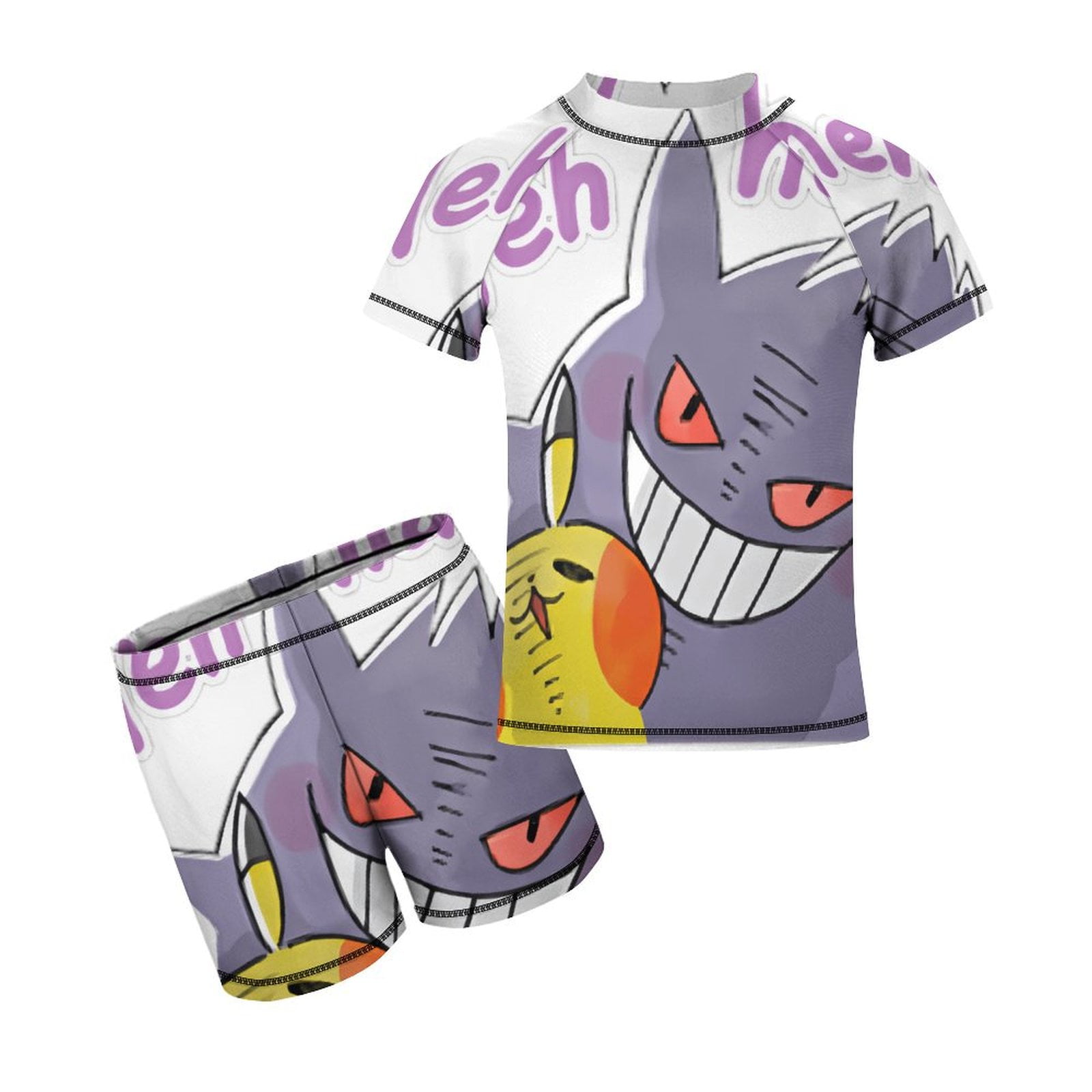 Girls Swimsuit Set Pokemon Eevee Swimsuit Cute Beach Gift for Daughter ...