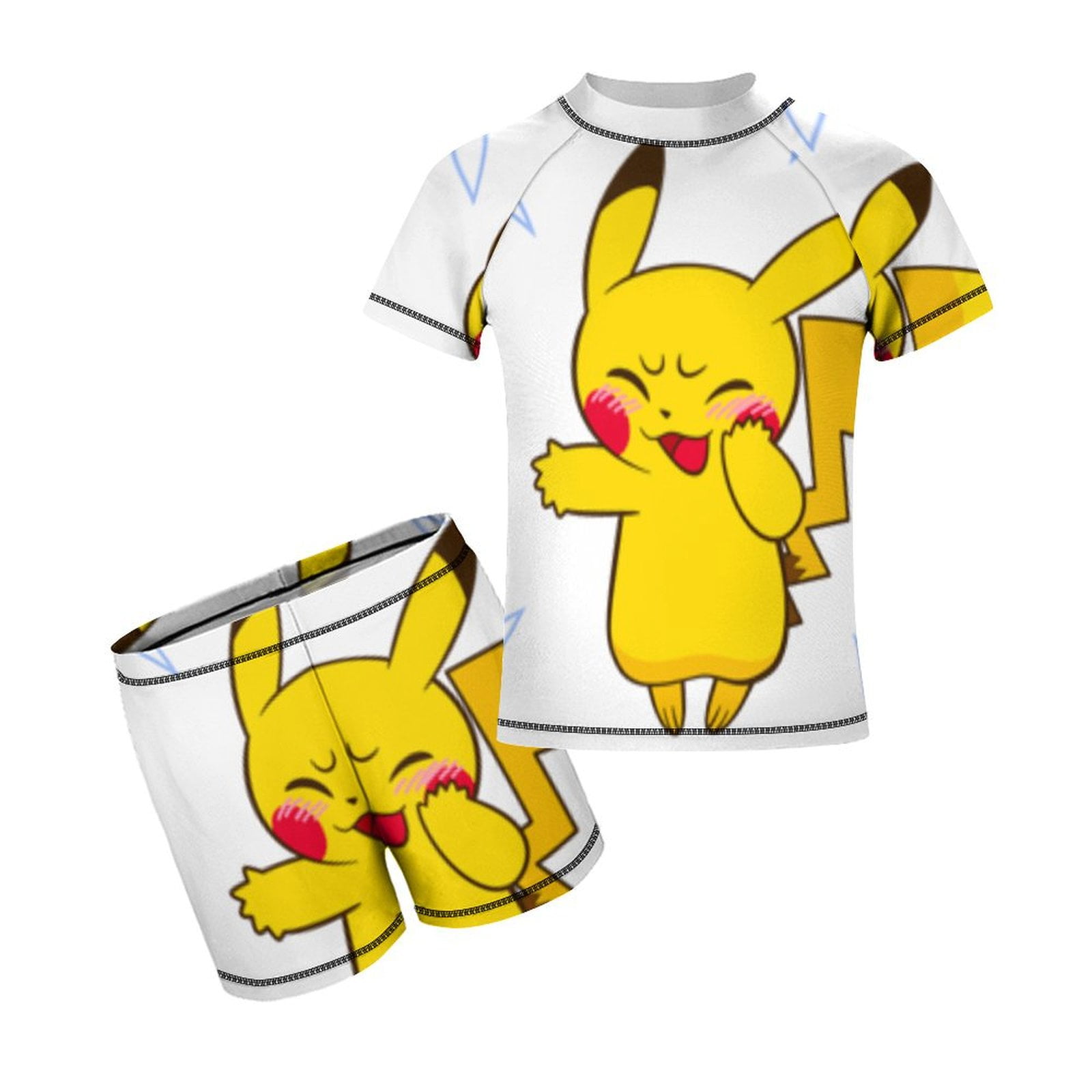 Girls Swimsuit Set Pokemon Eevee Swimsuit Cute Beach Gift for Daughter ...