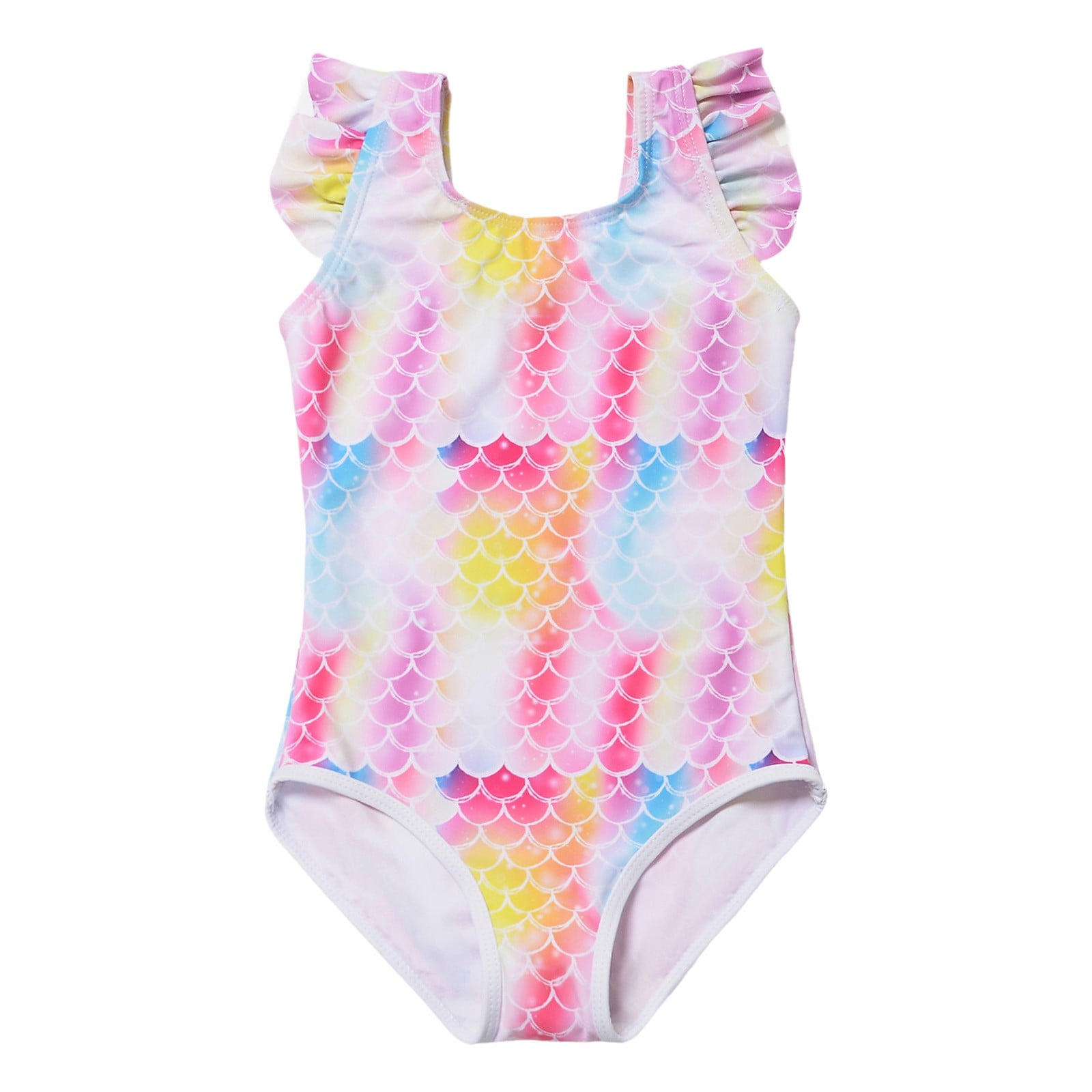 Girls Swimsuits 1 Piece Polyester Bathing Suit Cute Swimwear Qick Dry ...