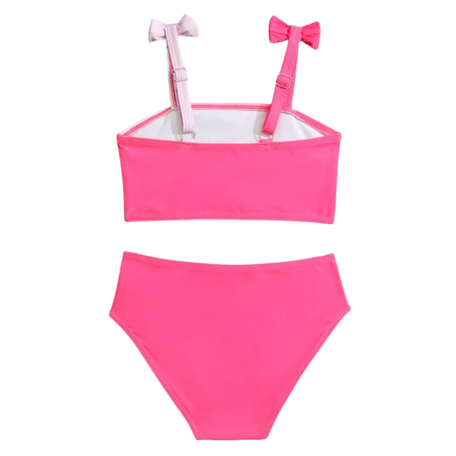 Girls Swimsuits Bikini Set Kids Cutout Bathing Suit Bikini Top Two ...