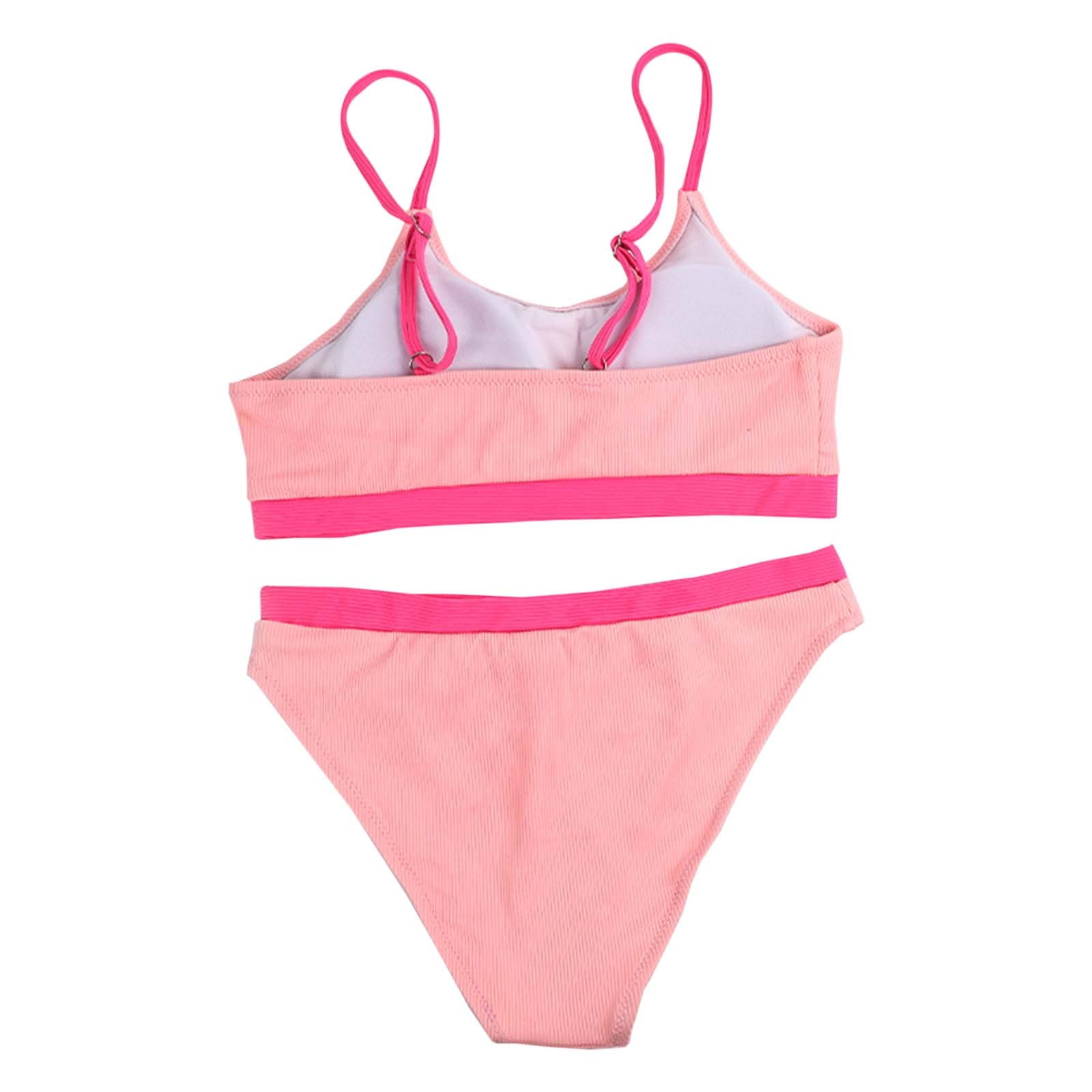 Girls Swimsuits Plain Color Girls Swimsuit with Shorts Teen Girl ...