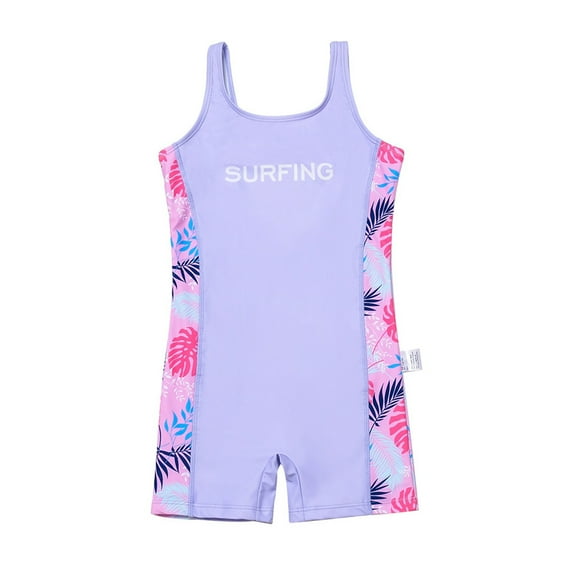Girls Swimsuits With Floral Print Surf Style Bathing Beach Pool Water ...