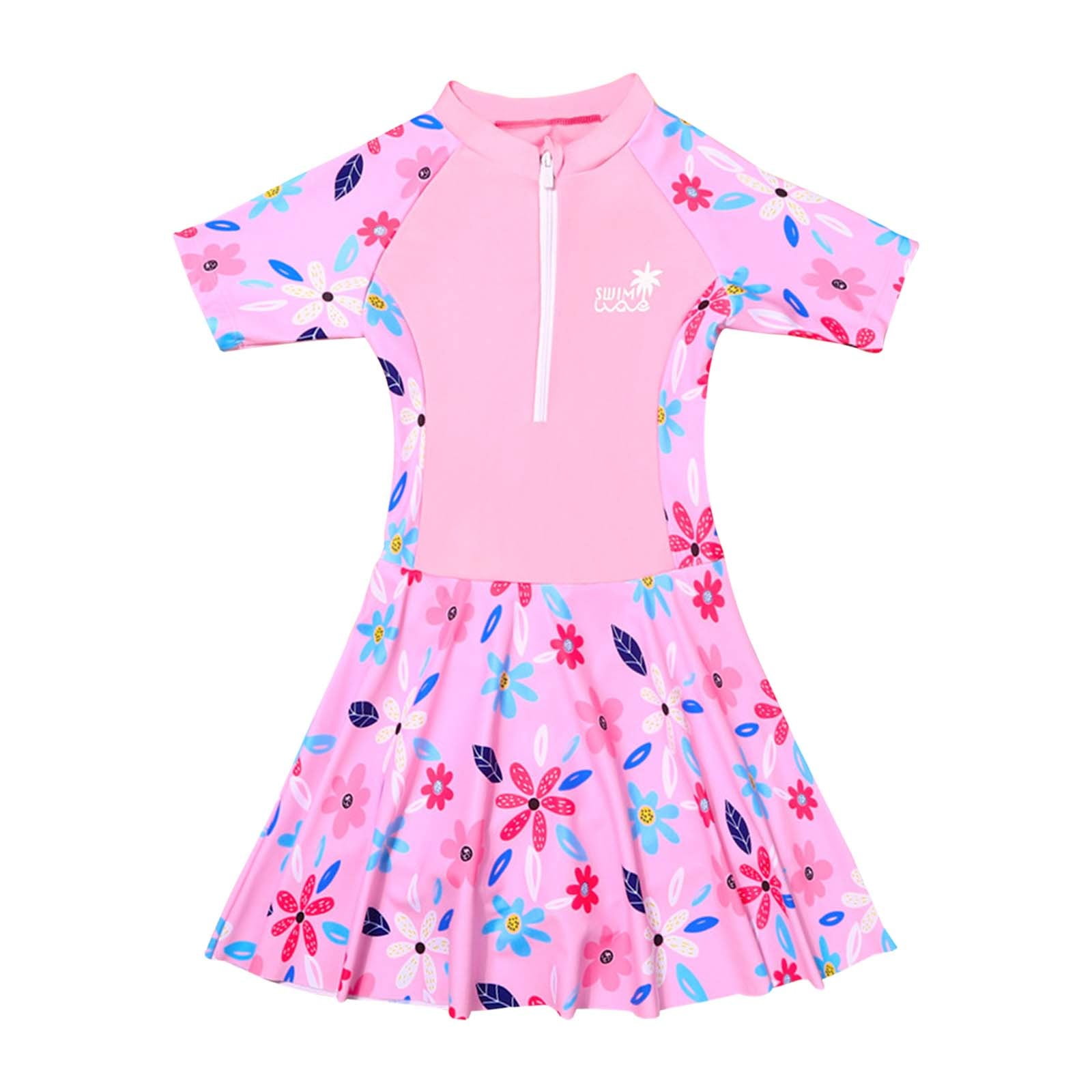 Girls' Swimwear Kids Split Swimwear Conservative Bathing Suit For ...