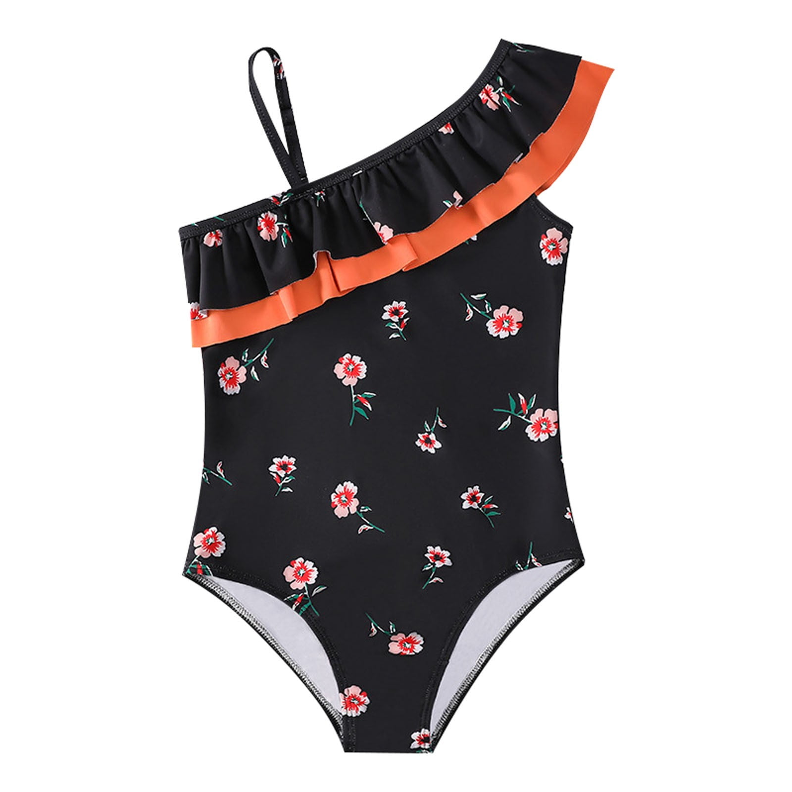Girls Swimwear Kids Summer Swimsuit Peplum Swimsuit Beach Hot Spring ...