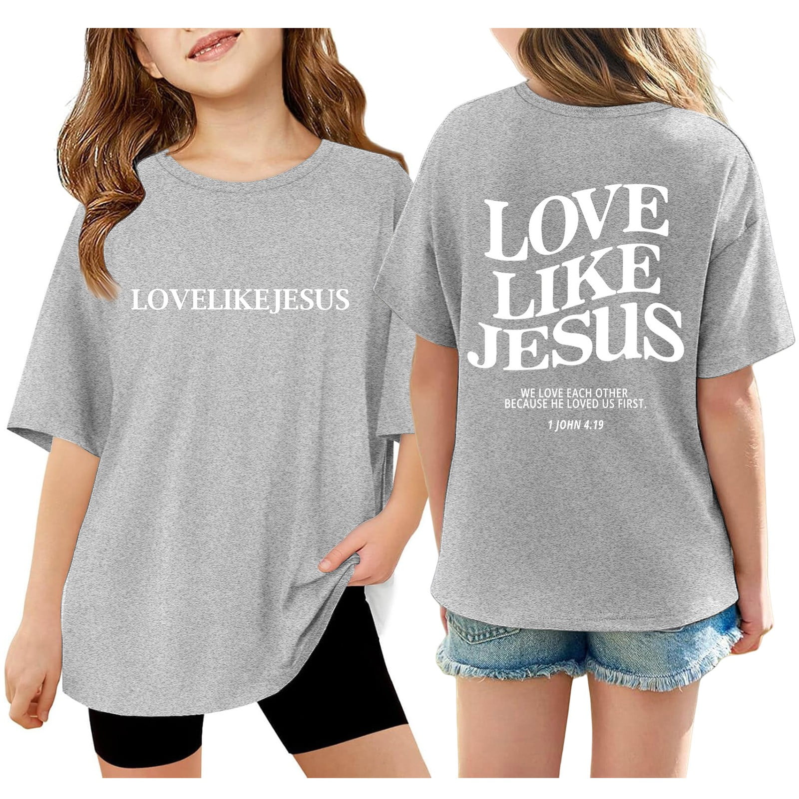 Girls T-Shirts Clothes for Teen Girls Children Kids Girls Short Sleeve ...
