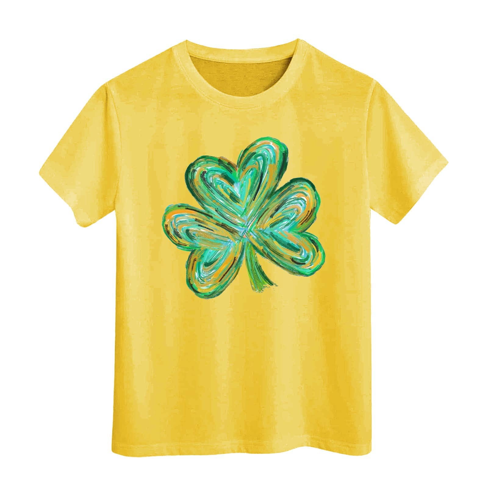Girls T Shirts St. Patrick'S Day Kids Short Sleeve Crew Neck Shamrock ...