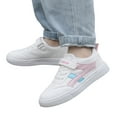 Girls Tennis Shoes Fashion Color Block Lightweight Flat Sneakers with ...