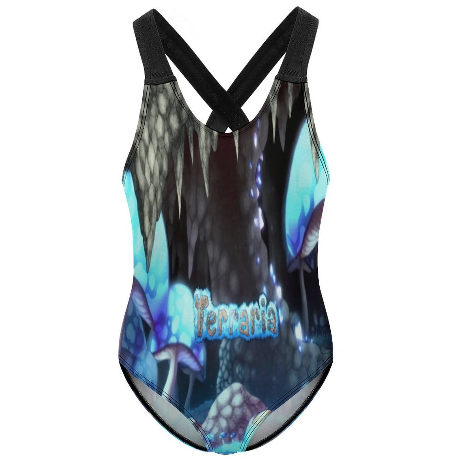 Girls Terra-Ria0 Game One Piece Swimsuits Bathing Suits Cross Back ...