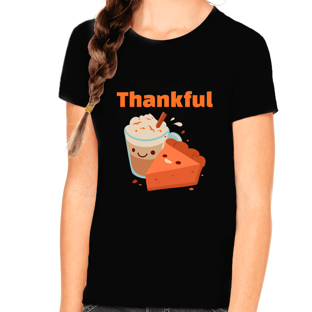 Girls Thanksgiving Shirt Fall Coffee Shirt Thankful Shirts for Kids ...