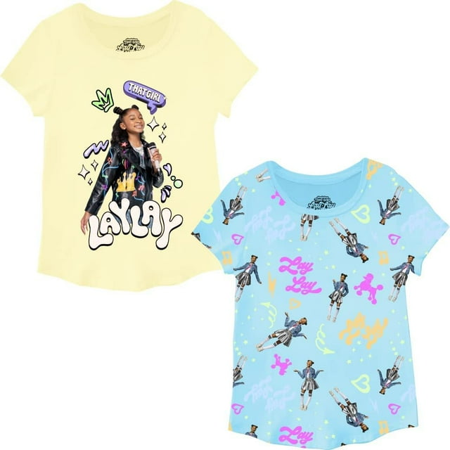 Girls' That Girl Lay Lay T-Shirt - Lay Lay Short Sleeve 2 Pack Bundle T ...
