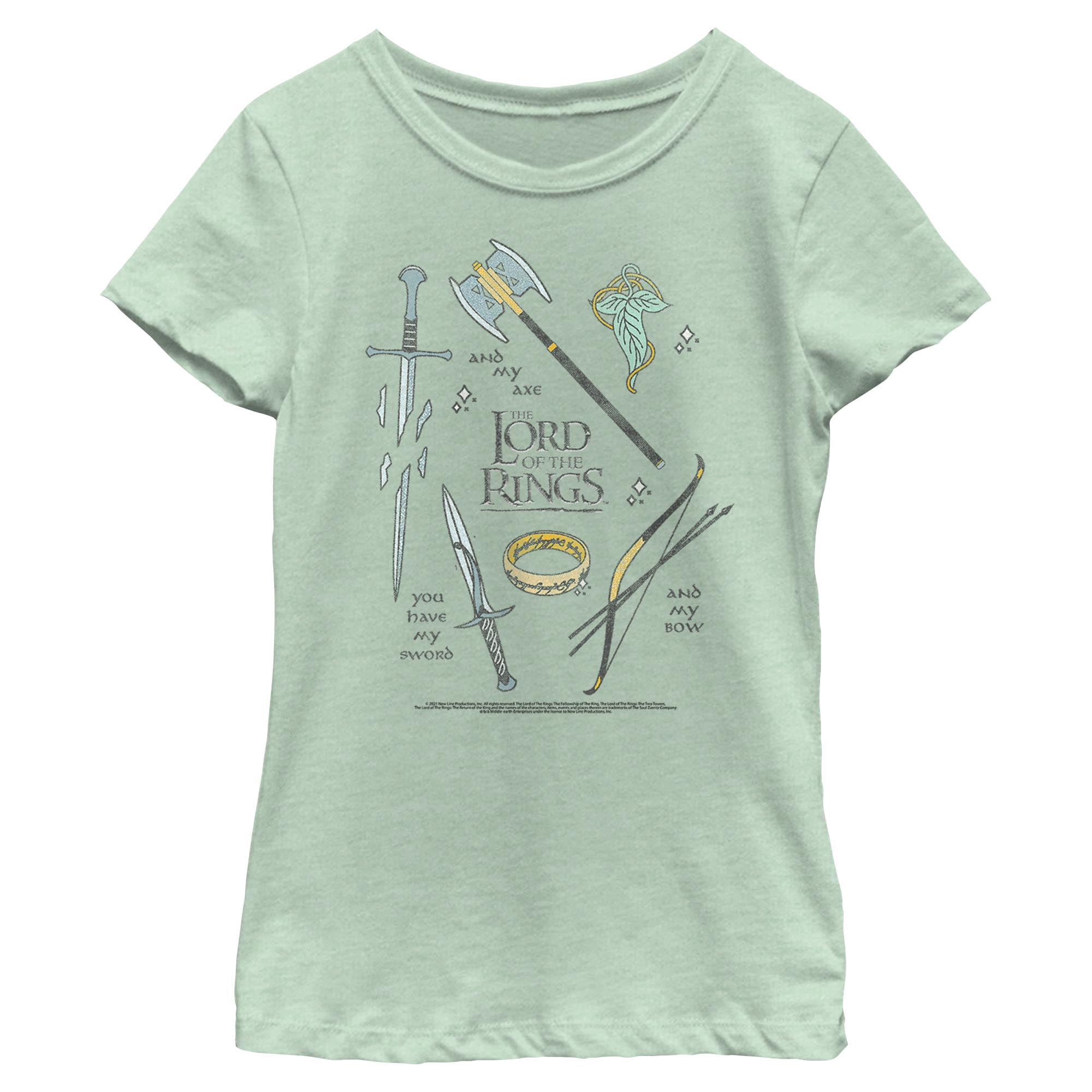 Girls The Lord of the Rings Fellowship of the Ring You Have My Sword ...