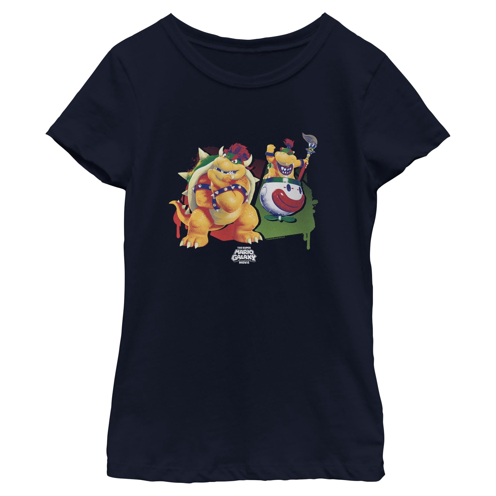 Girls The Super Mario Galaxy Movie Bowser Dad and Son Bonding T Shirt ...