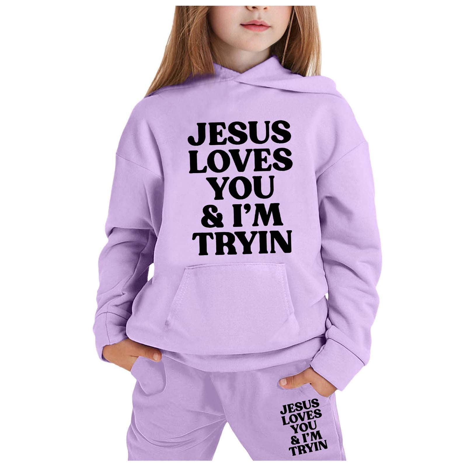 Girls Thermal Set Children'S Long Sleeved Hooded Hoodie Girls Summer ...