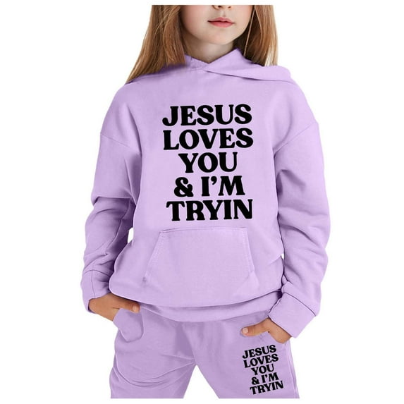 Girls Thermal Set Children'S Long Sleeved Hooded Hoodie Girls Summer ...