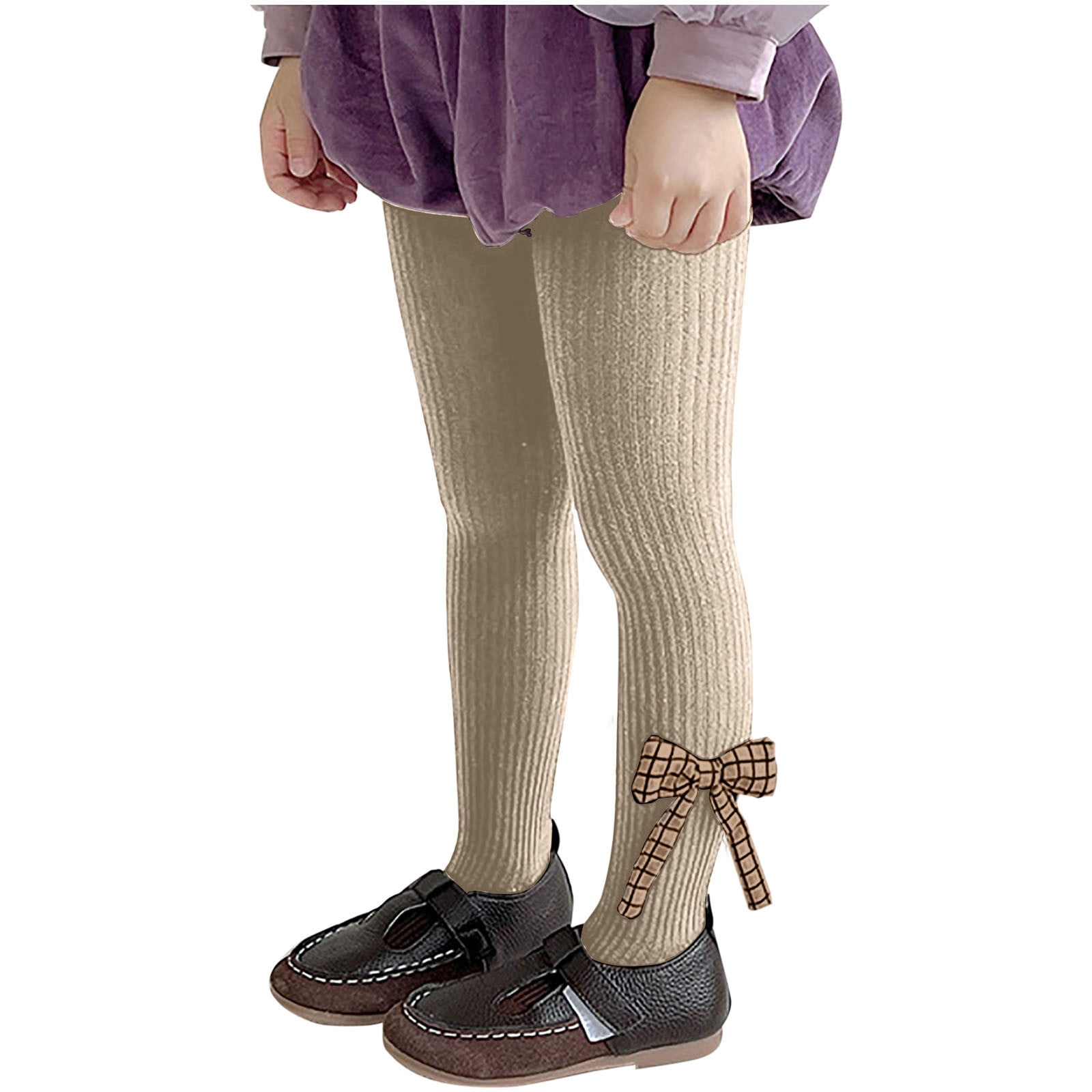 Girls Tights Baby Toddler Cable Knit Cotton Footed Leggings Stocking ...