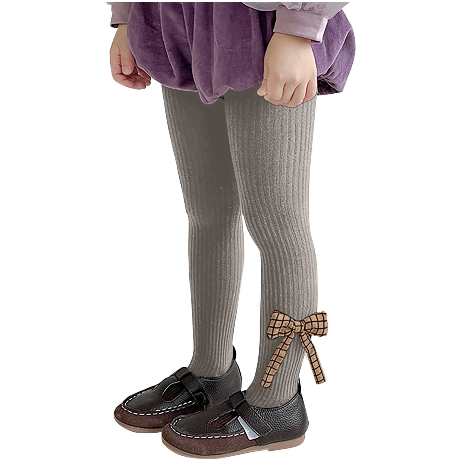 Girls Tights Baby Toddler Cable Knit Cotton Footed Leggings Stocking ...