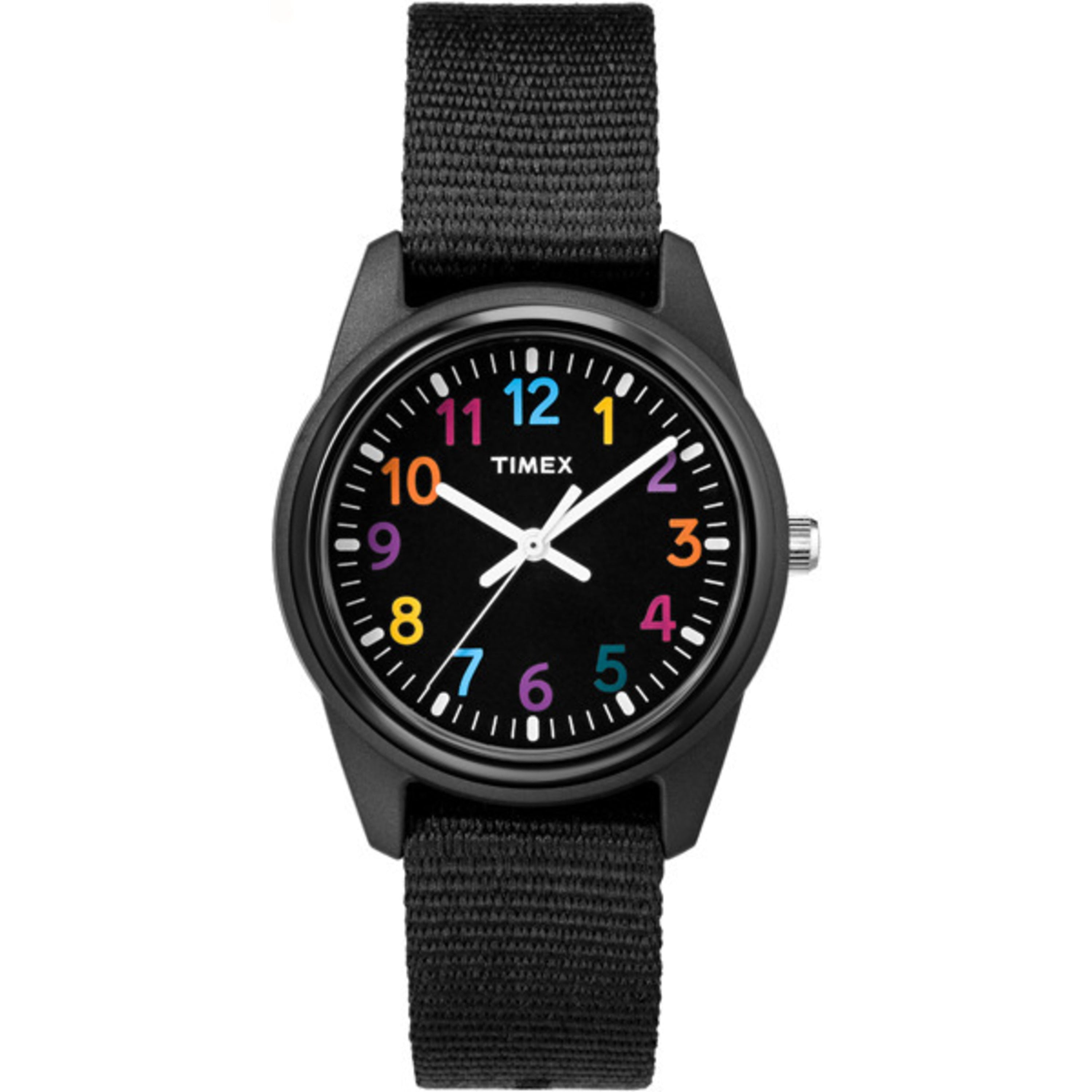 Girls Time Machines Black Watch, Nylon Strap - Walmart.com