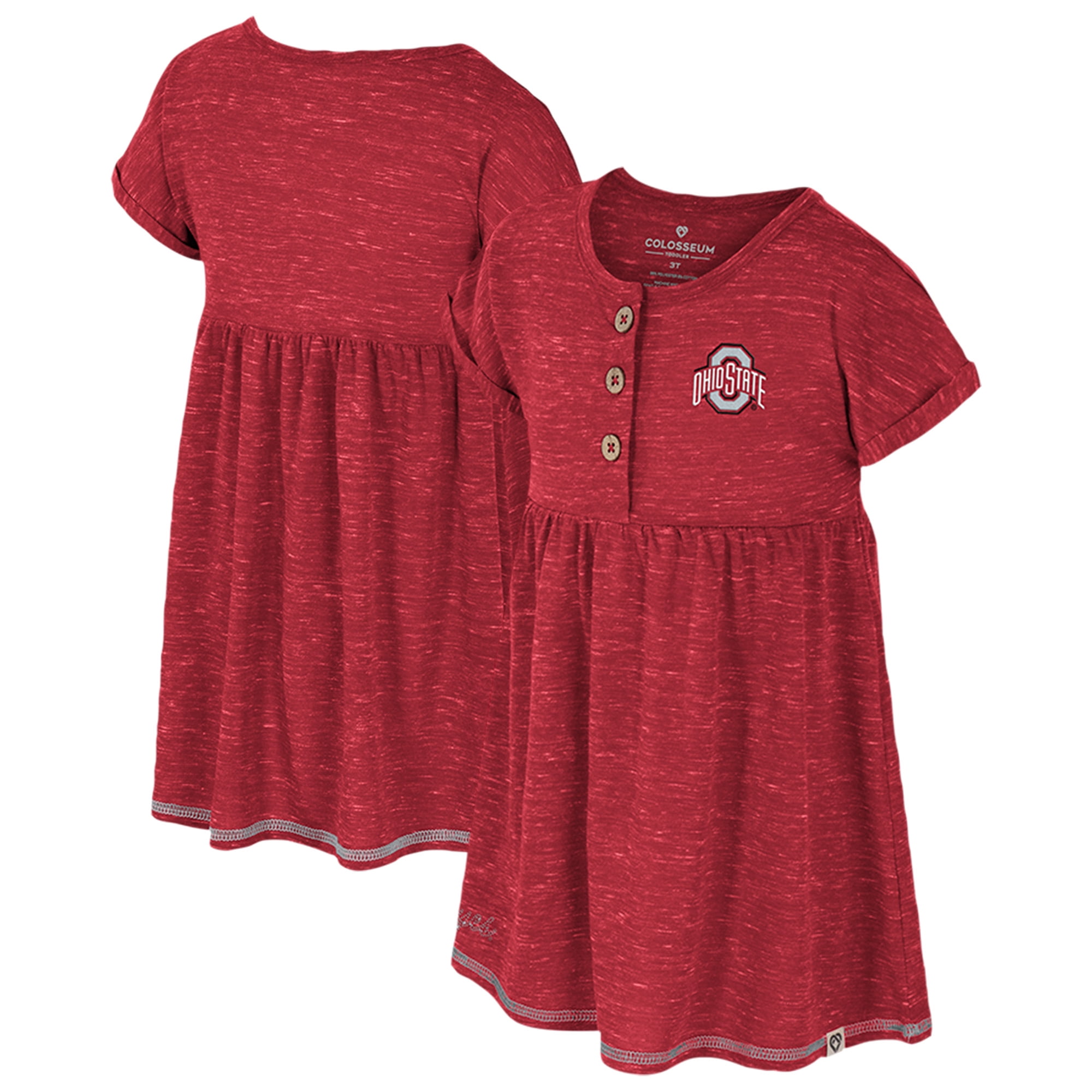 Girls Toddler Colosseum Scarlet Ohio State Buckeyes Fleet Dress ...