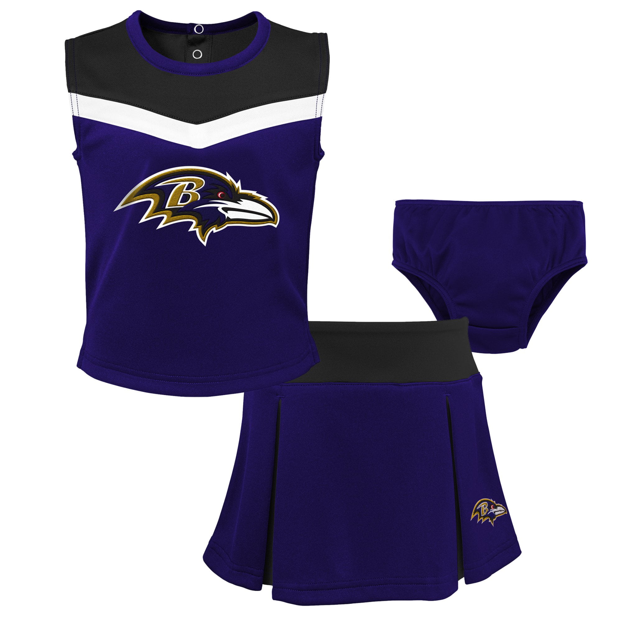 Girls Toddler Purple Baltimore Ravens Spirit Cheer Two-Piece ...