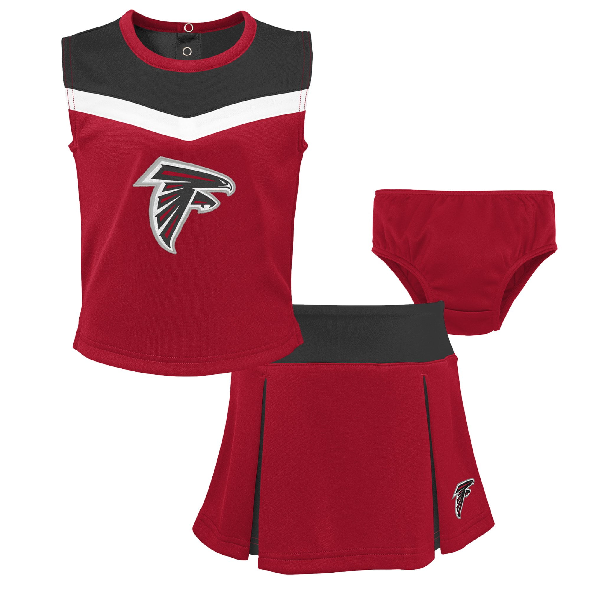 Girls Toddler Red Atlanta Falcons Spirit Cheer Two-Piece Cheerleader ...