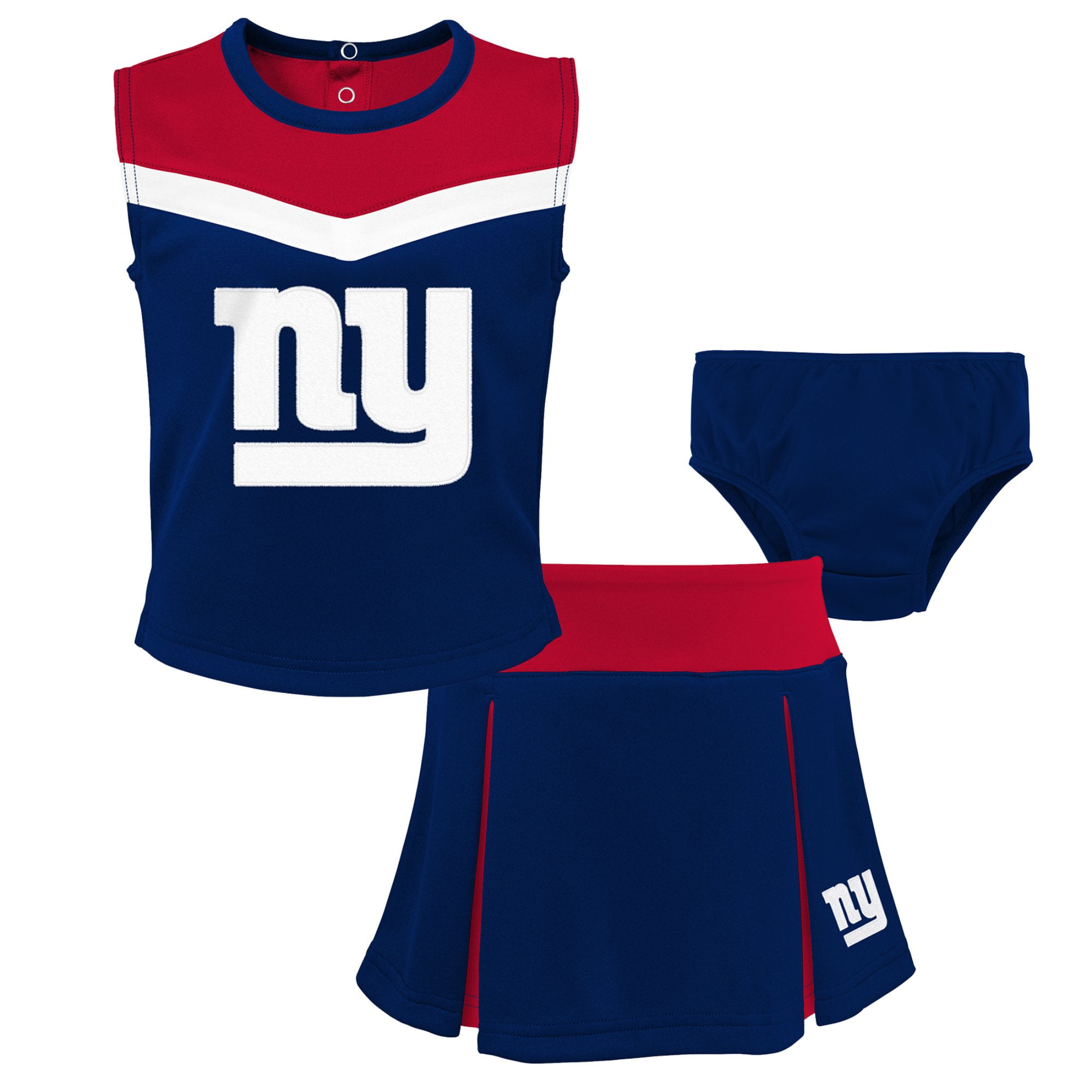 Girls Toddler Royal New York Giants Spirit Cheer Two-Piece Cheerleader ...