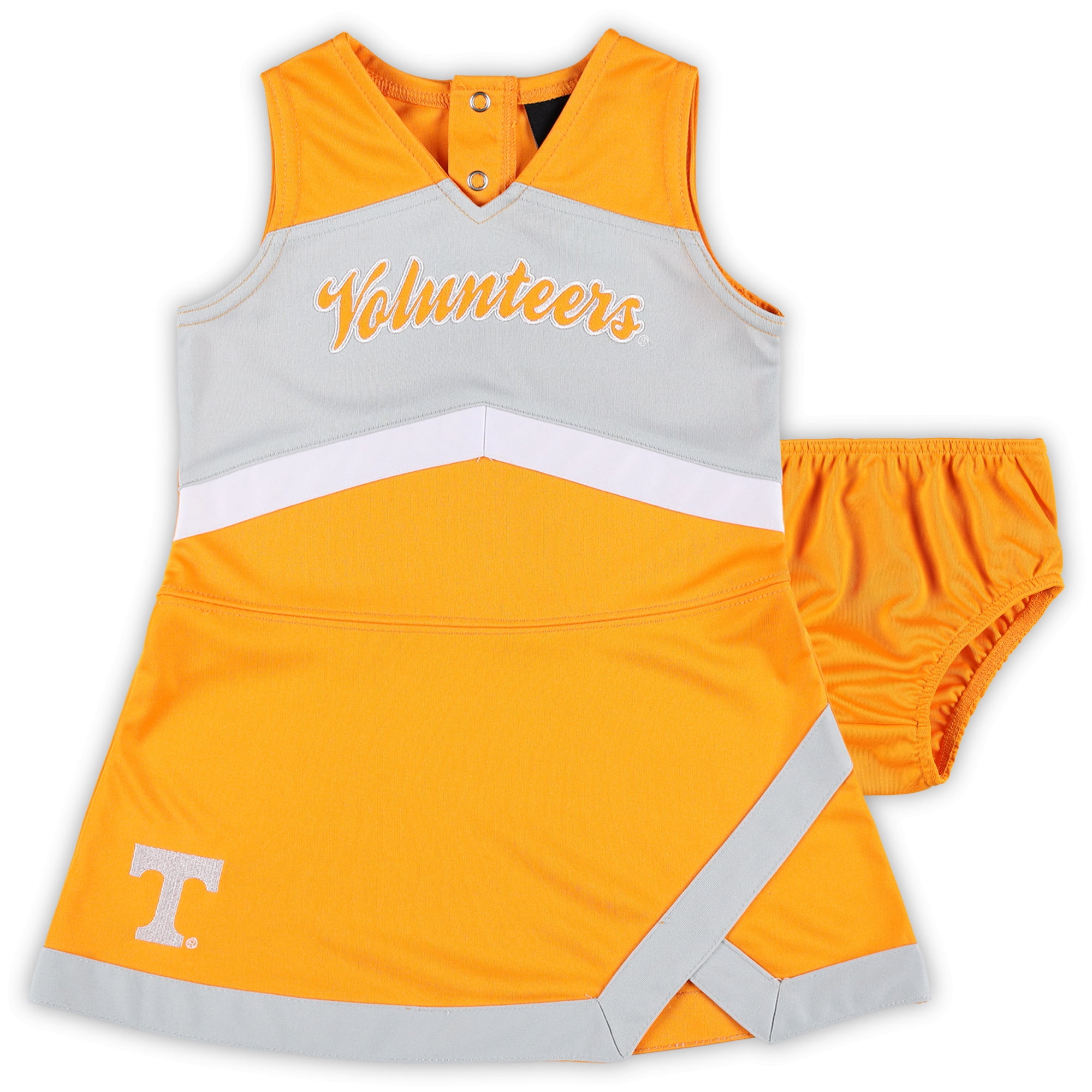 Girls Toddler Tennessee Orange Tennessee Volunteers Cheer Captain Dress ...