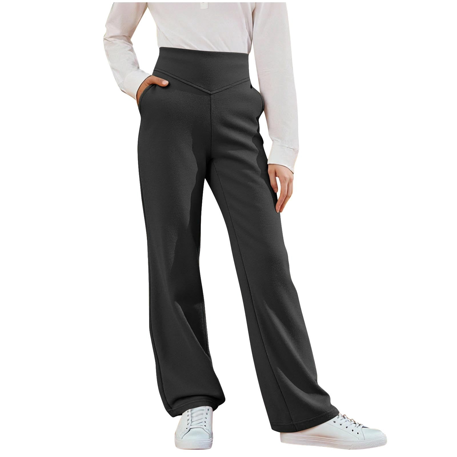 Girls and Toddler's Sweatpants New Girls Wide Leg Yoga Pants High ...