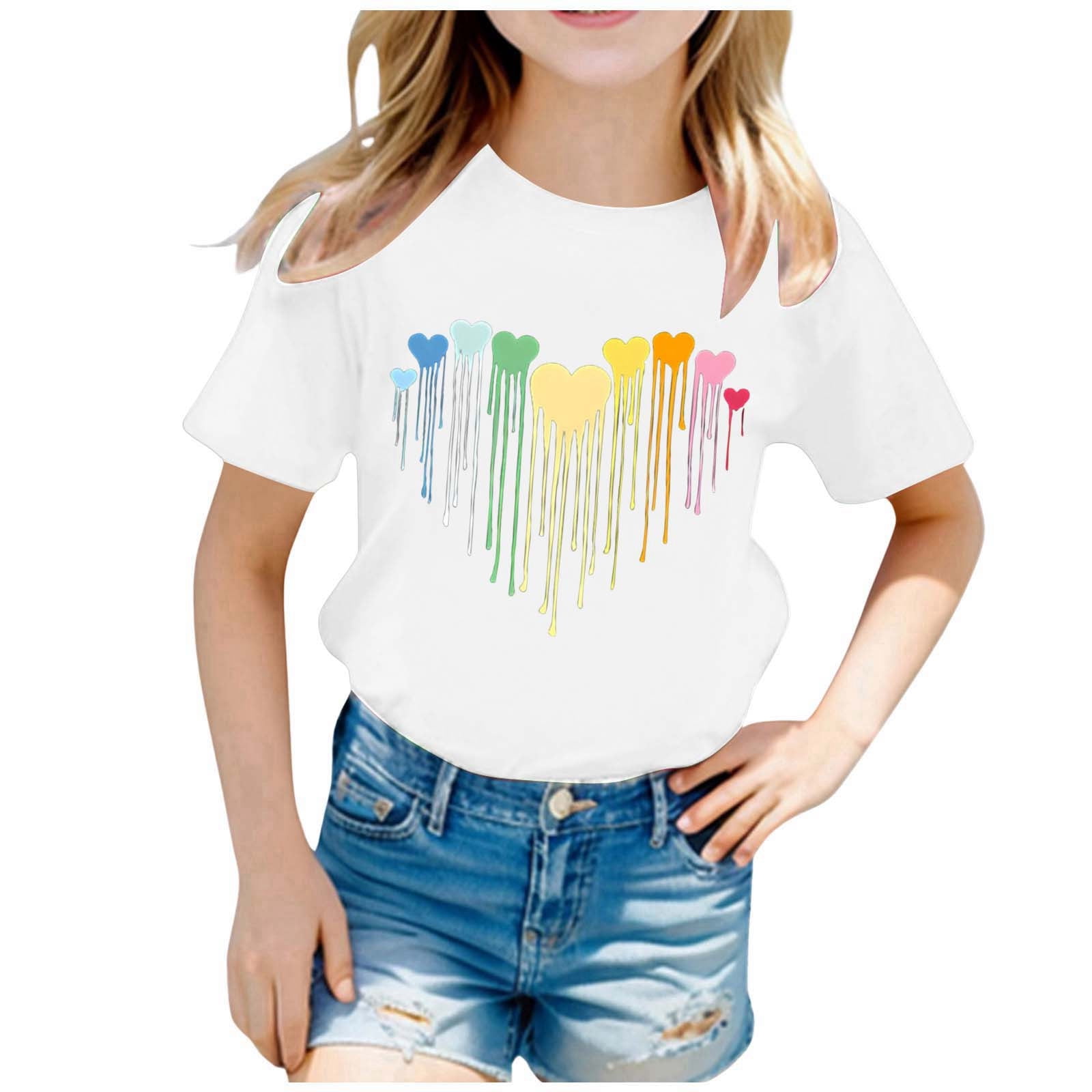 Girls Tops Size 10-12 Solid Color Dry-Fit Short Sleeve T Shirts Crew ...