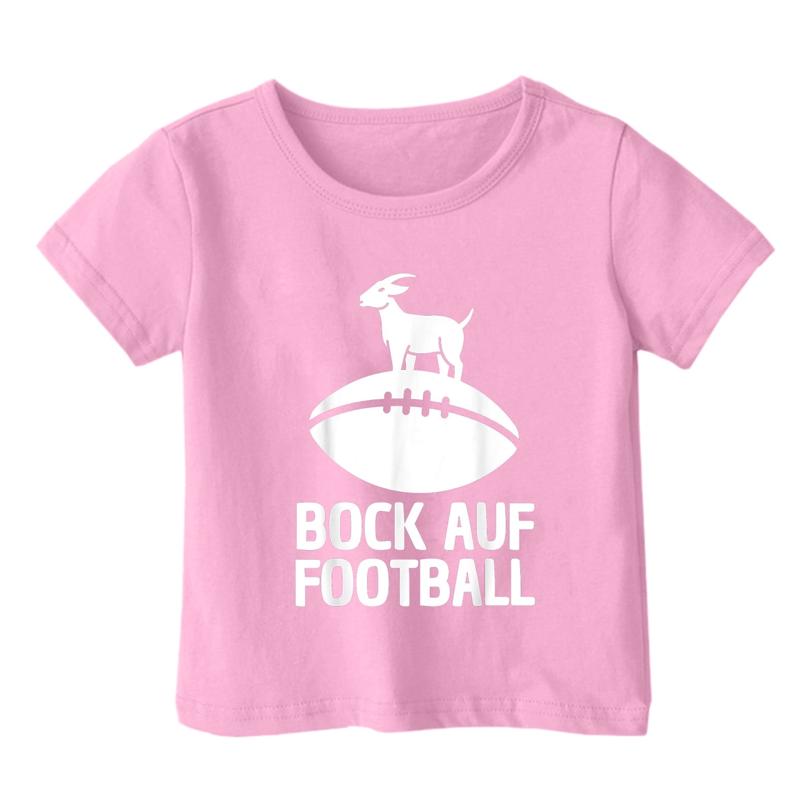 Girls Tops Toddler Baby Top Short Sleeve Casual Rugby Football Letter ...