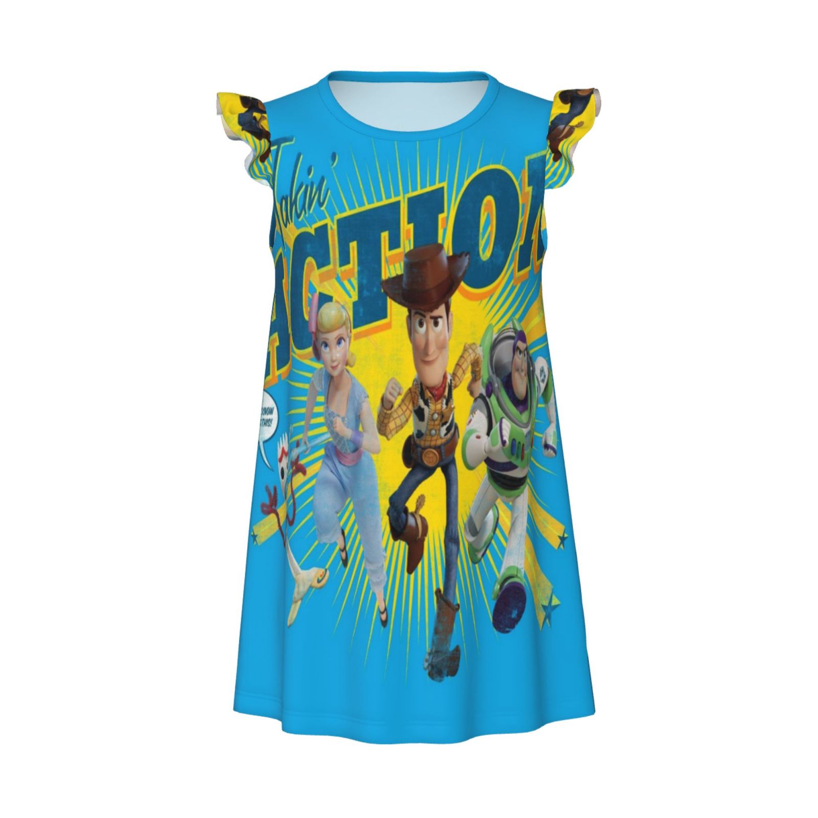 Girls Toy Stor Nightgowns Pajamas Kids Sleepwear Night Dress Sleep ...