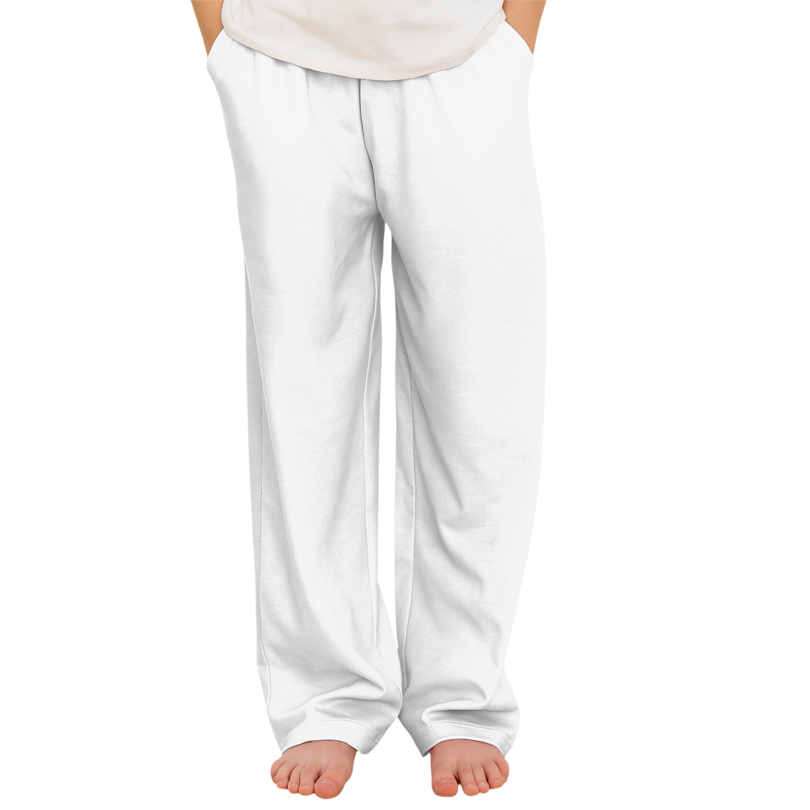 Girls Track Pants, Solid Color Casual Pants with Side Pockets ...