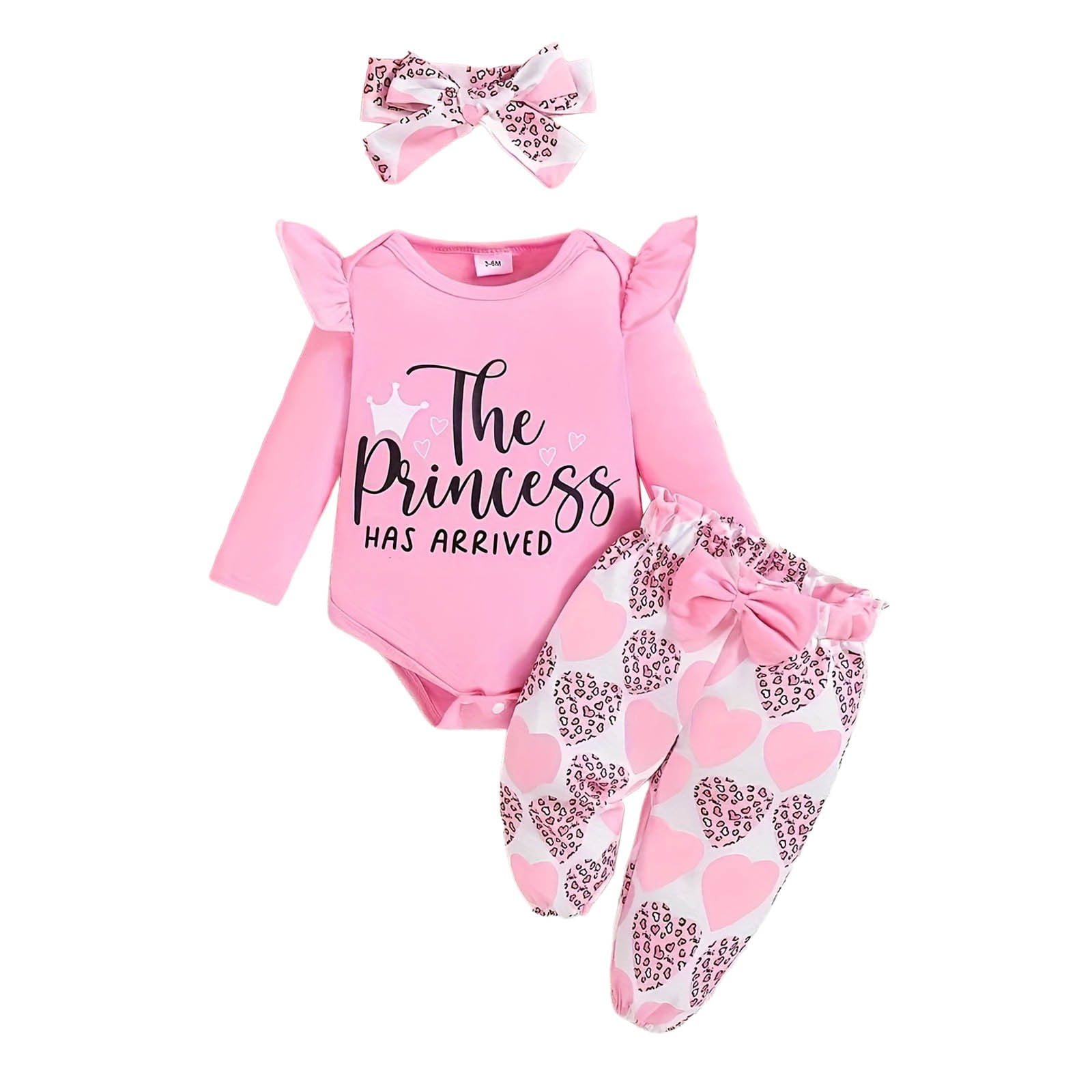 Girls Tracksuit Set Size 6 Baby Outfits 2 Piece Long Sleeve Bodysuit ...