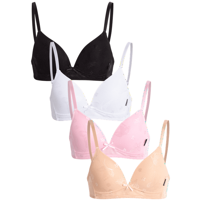 dELiAs Girls' Little Kids Trainer Bra - 4 Pack A-Cup Molded Wire-Free ...