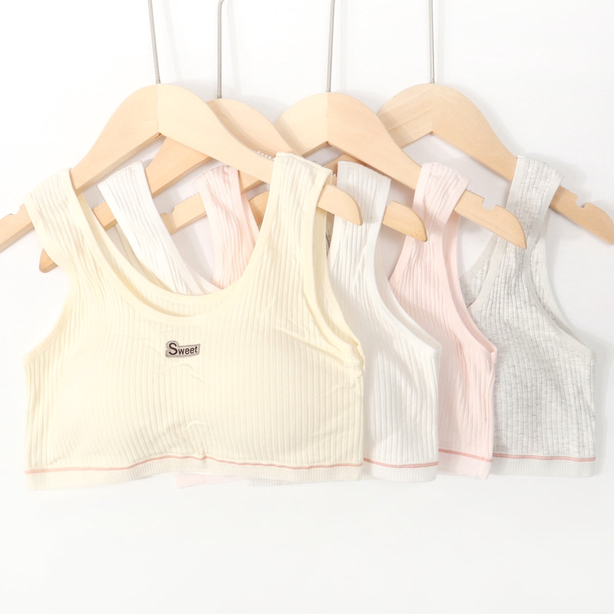 Girls Training Bra Girls Thin Cotton Sports Bralette Teen Sports Bra ...