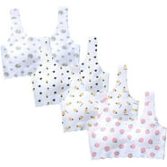 5 Pack Girls Padded Training Bras Flex Fit Seamless Breathable Sports ...