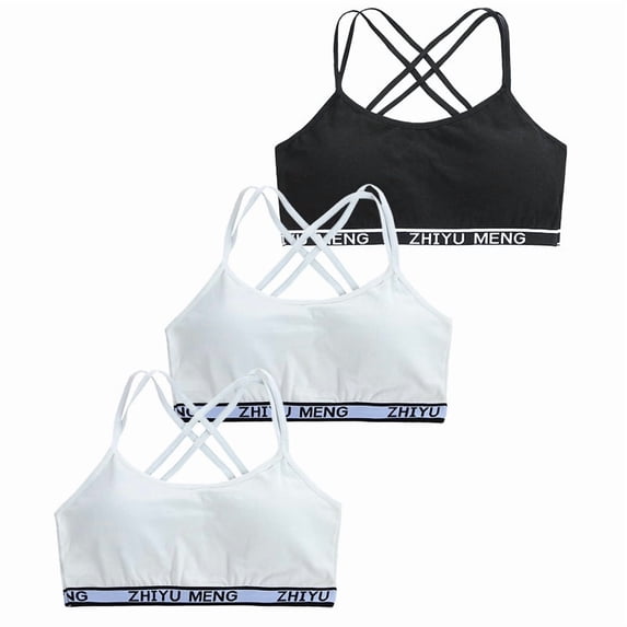 Girls Training Bra Teen Developed Training Lightly Padded No Wire Girls ...