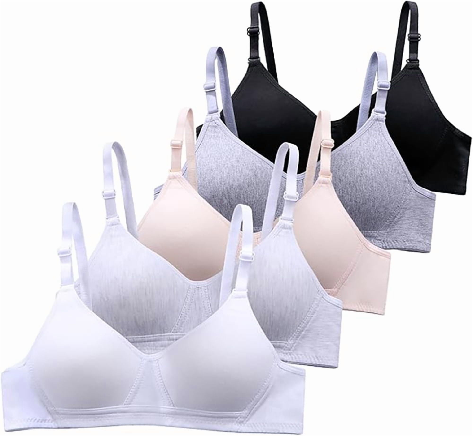 Girls Training Bra Teen Kids Sports Cotton Developed No Wire Bras for ...