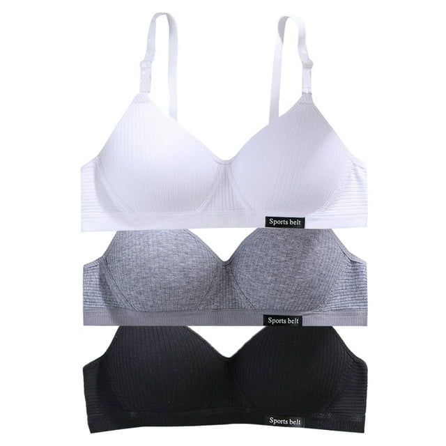 Girls Training Bra Teen Molded Microfiber Thin Cotton Breathable ...