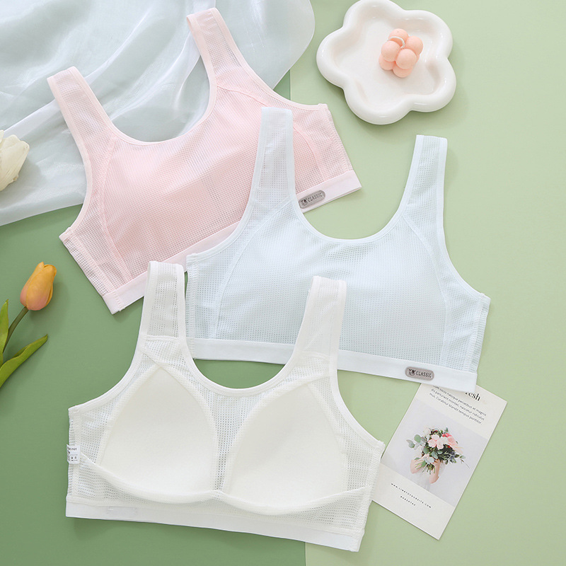 Girls' Training Bras Breathable mesh sports vest Developed Kids ...