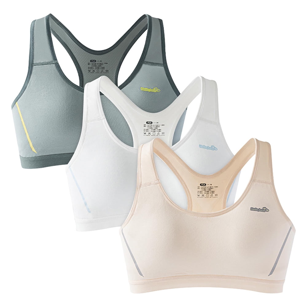 Girls' Training Bras Cotton Developed Lightly TrainerNo Wire Girls ...