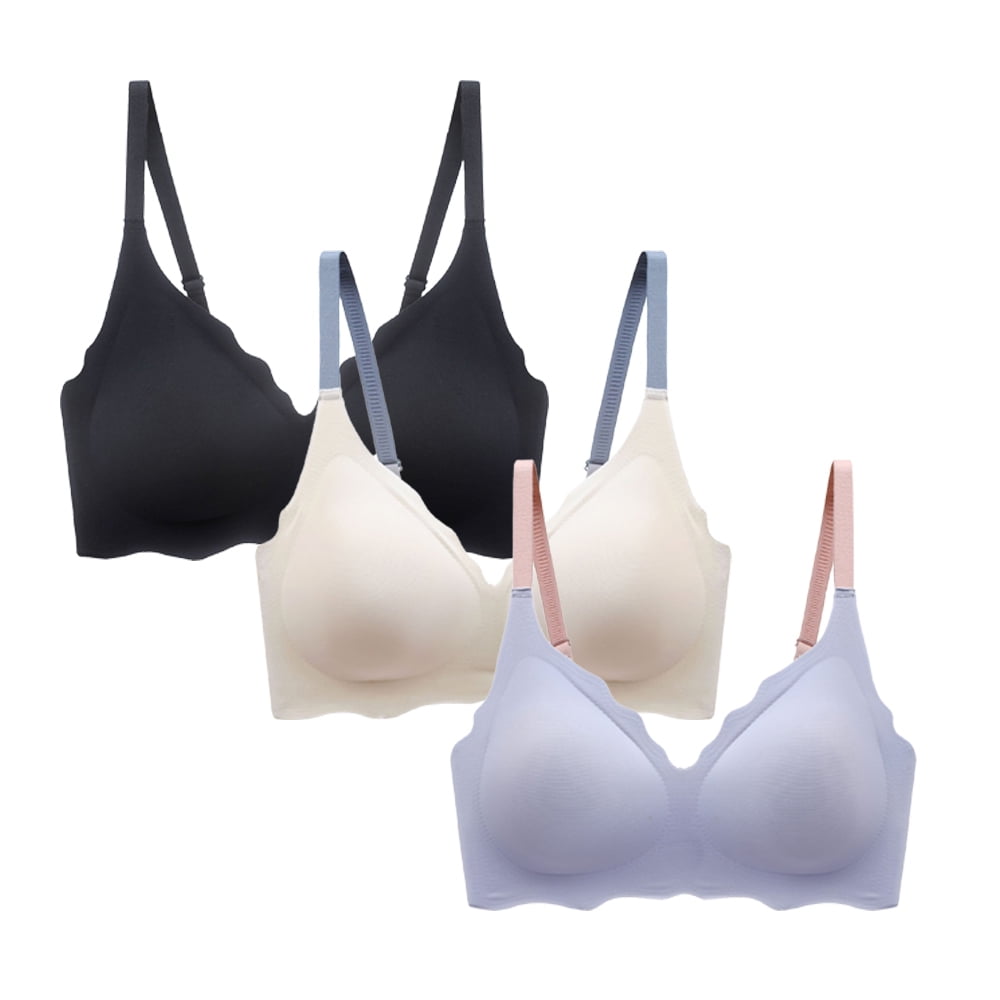 Girls' Training Bras Lightly Padded Cotton Developed Adjustable Straps ...