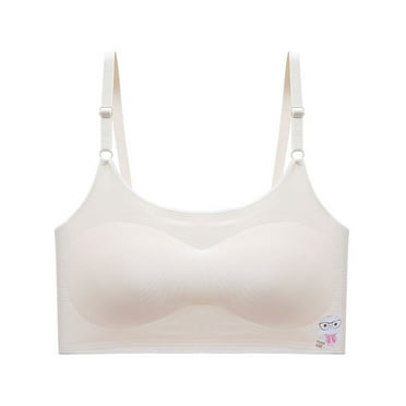 2 Pack Big Girls' Training Bra Flex Fit Seamless Wireless Light Preteen ...