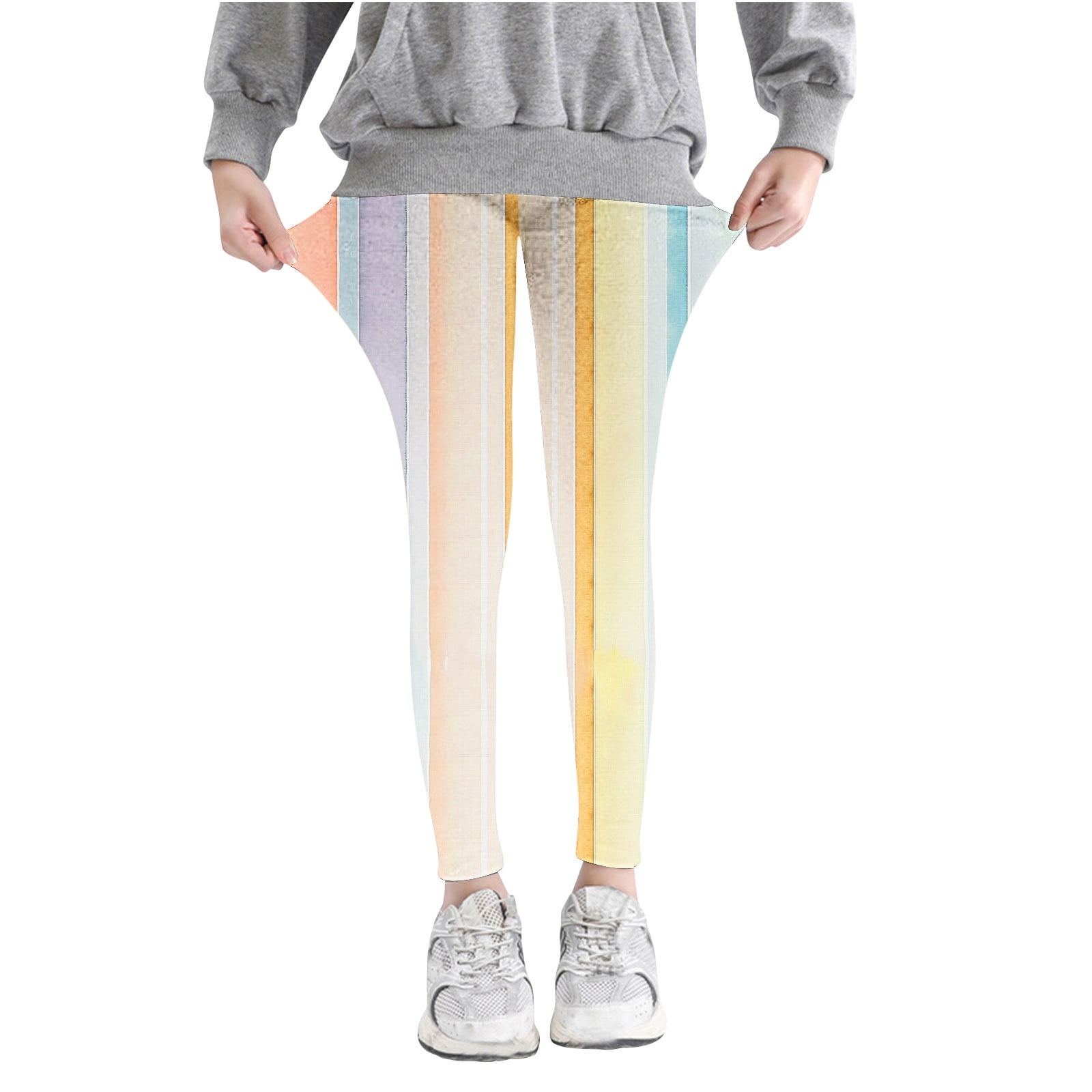 Girls' Trendy Leggings Valentine's Day Gifts Tie-dye / Hearts Printed ...