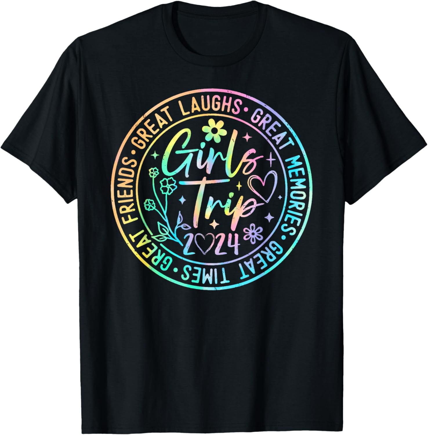 Girls Trip 2024 Friends Weekend Sisters Vacation Matching T-Shirt ...