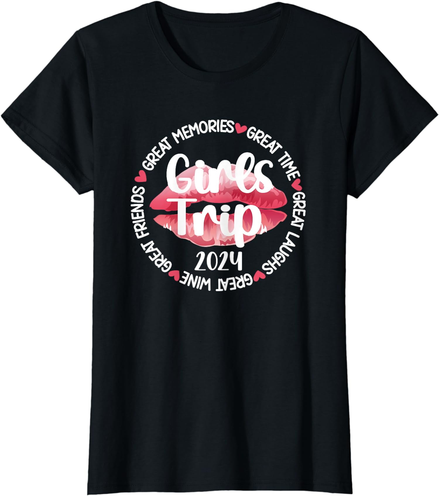 Girls Trip 2024 Funny Vacation Travel Girls Night Out T-Shirt - Walmart.com