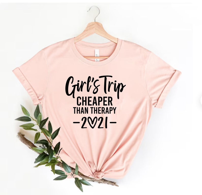 Girls Trip 2024 T-shirt – Cheaper Than Therapy Vacation Bestie Matching ...